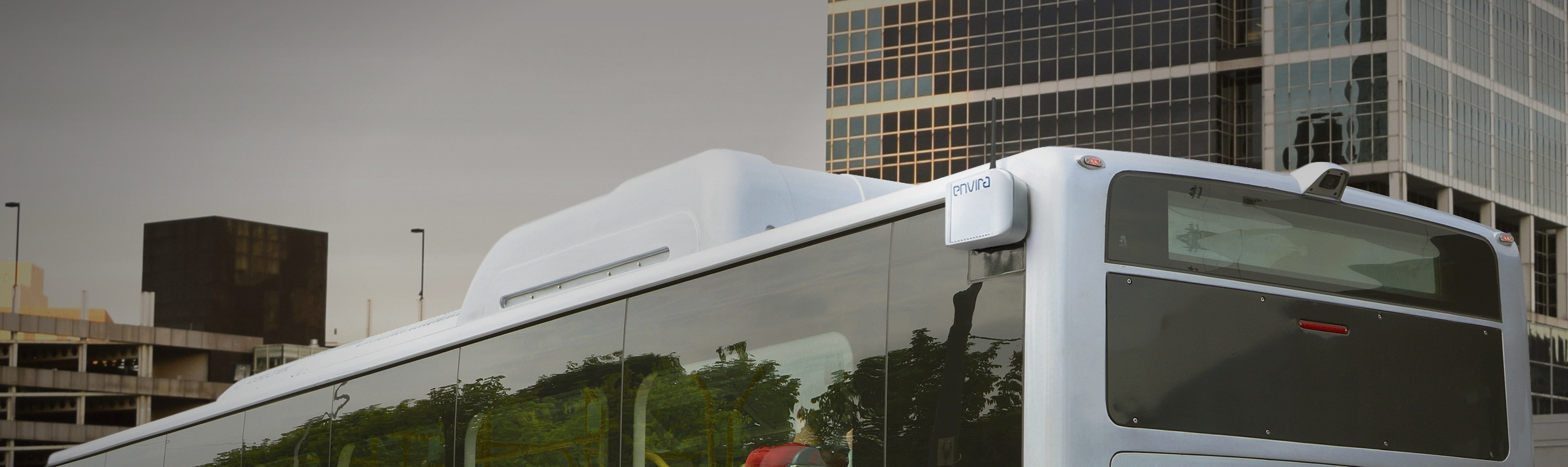 System for urban environmental control on board of public local vehicles