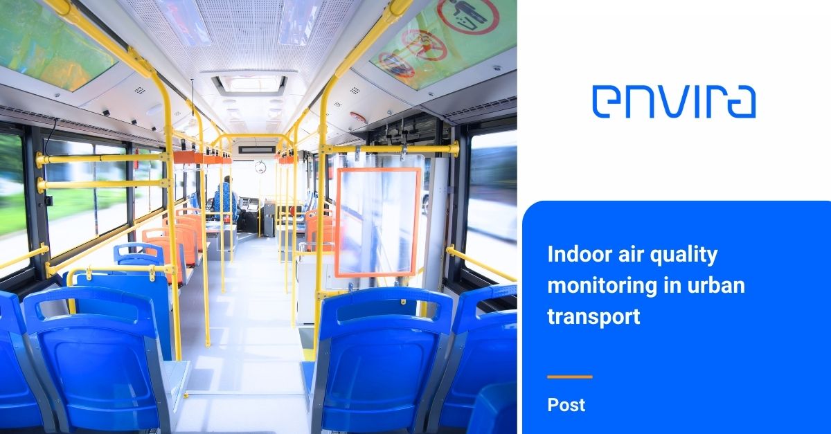Monitoring indoor air quality in urban transport